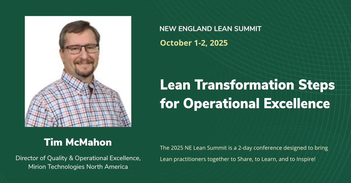 Tim McMahon - New England Lean Consulting | Continuous Improvement ...